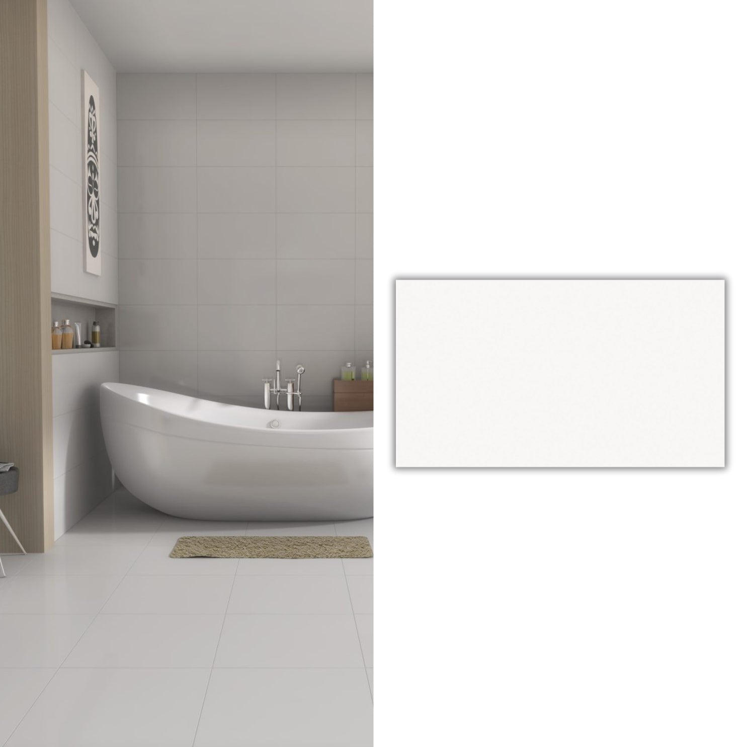 Cerámica Absolute White 33x60 Blanco Brillante – La Casa De La Ceramica